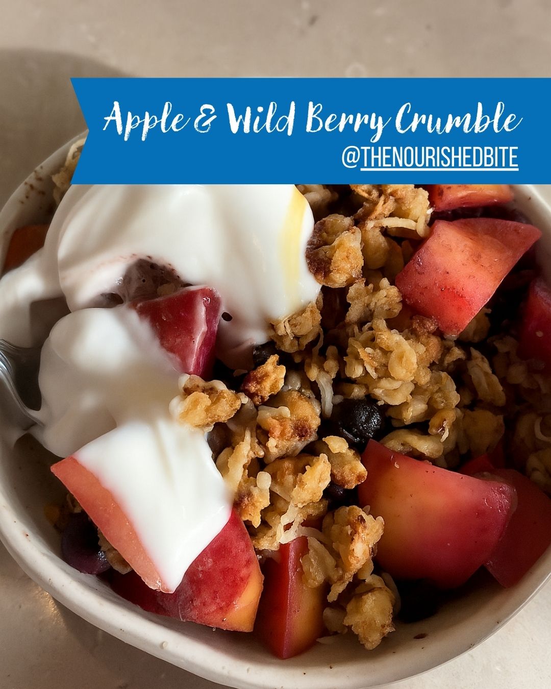 Apple & Wild Berry Crumble Recipe - Dairy Free – GF Oats Australia