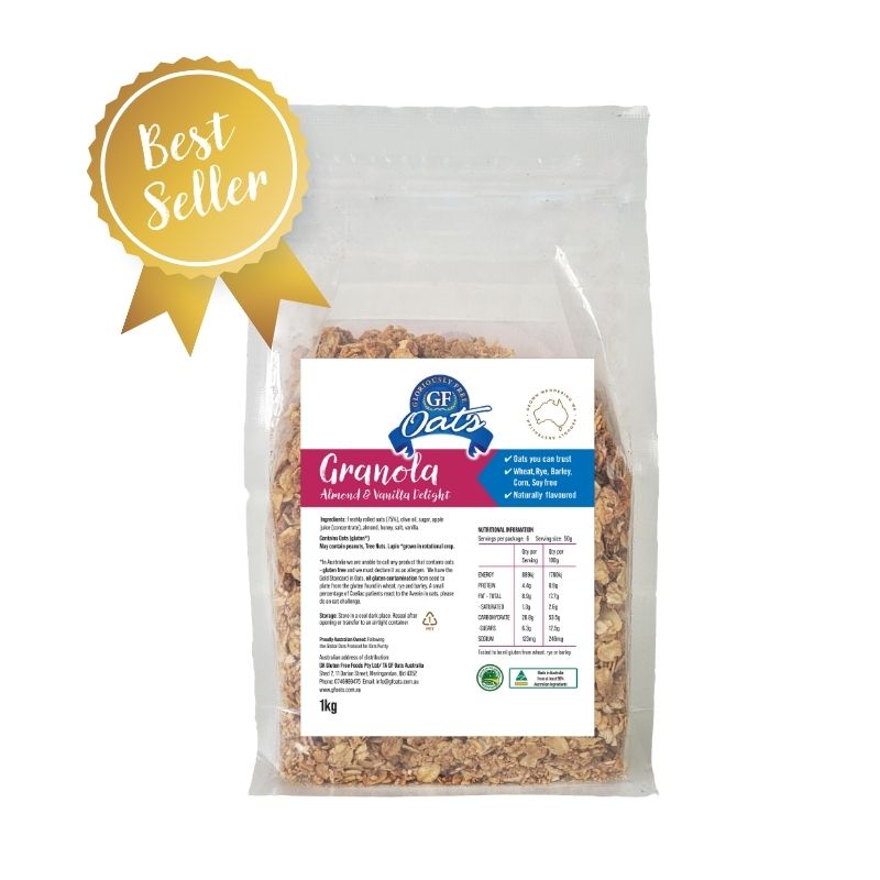 Almond Vanilla Delight Granola - gluten free granola - gluten free oat ...